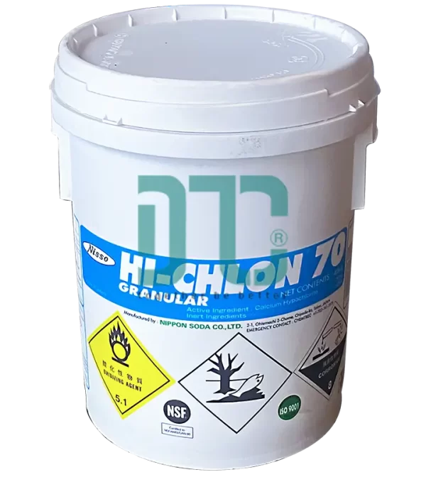 Chlorine Hi-Chlon Ca(OCl)2 70%, Nhật Bản, 45kg/thùng – CÔNG TY CỔ PHẦN ...